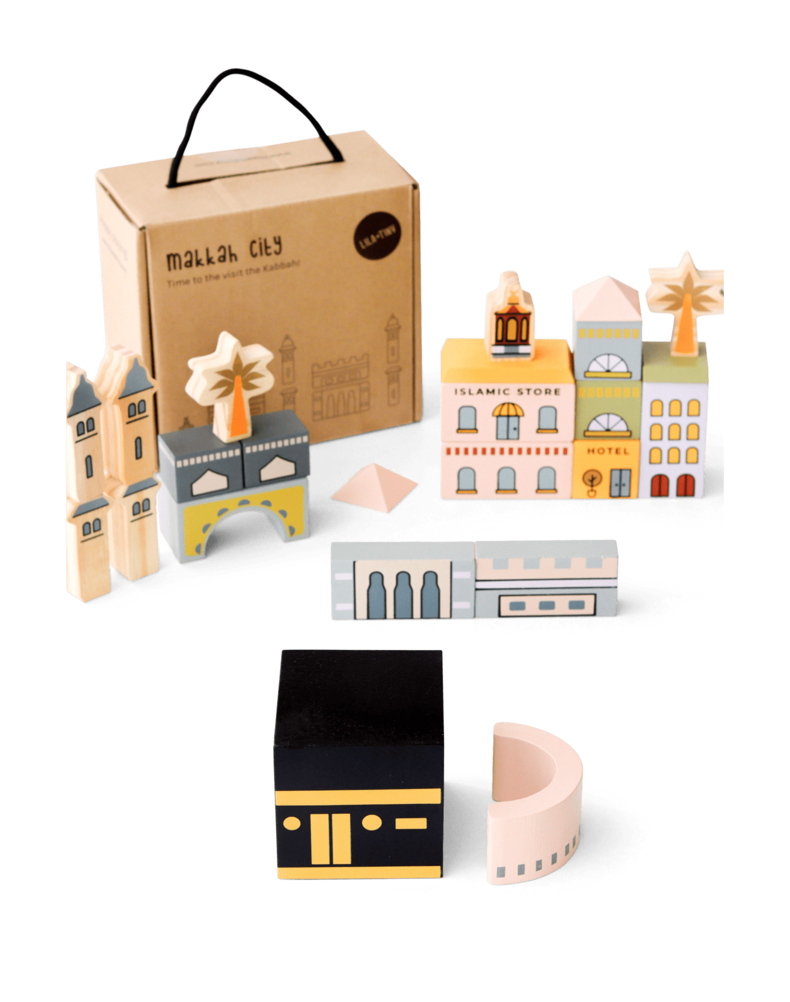 Makkah City Wooden Set – Lila and Tiny | Islamic gifts